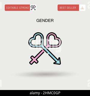 Gleichstellung von Frauen und Männern zeichen Symbol. Geschäftskonzept ...