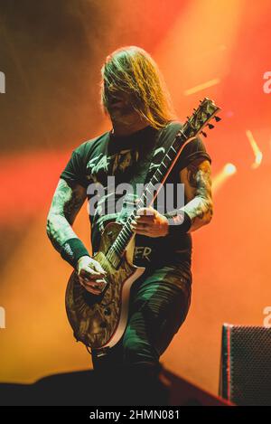 Gary holt von Slayer spielt live auf der Bühne des Bloodstock Festivals ...