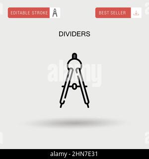 Einfaches Vektorsymbol für Trennzeichen. Illustration Symbol Design ...