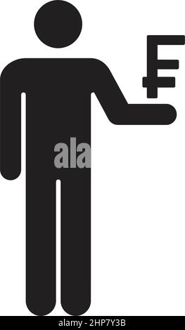 Mann Piktogramm symbol Stock-Vektorgrafik - Alamy