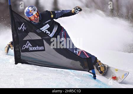 Benjamin Karl von Österreich fährt während des Männer-Parallel-Slalom ...