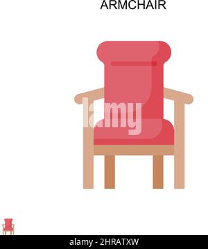 Sessel einfache Vektor-Symbol. Illustration Symbol Design Vorlage für ...