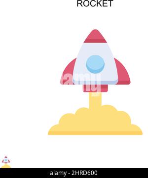Einfaches Vektorsymbol für Rakete. Illustration Symbol Design Vorlage ...