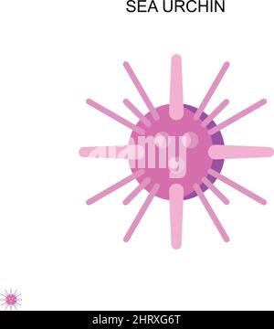 Seeigel einfaches Vektor-Symbol. Illustration Symbol Design-Vorlage für ...