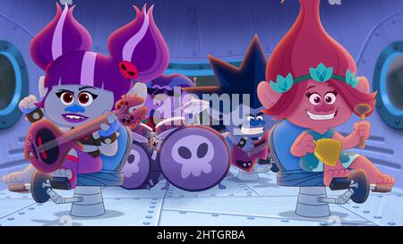 TROLLSTOPIA, (aka TROLLS TOPIA), von links: Poppy (Stimme: Amanda Leighton), Holly Darlin ...