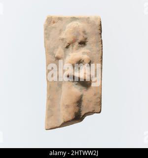 Kunst inspiriert von Fragment einer Terrakotta-Plakette, archaisch, 7. Jahrhundert v. Chr ...