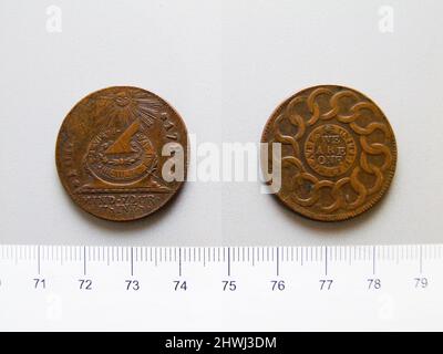 1 Cent vom Unternehmen für die Prägung von Coppern. Mint: Company for ...