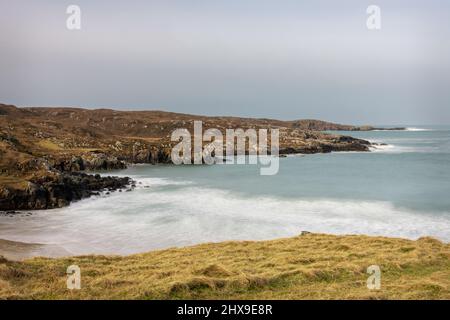 Die Bucht von Camas traigh bhoisadair bei MacChair Carnish an der ...