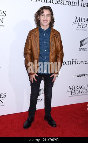 Brandon Spink bei der Premiere von „Miracles from Heaven“ in Los ...