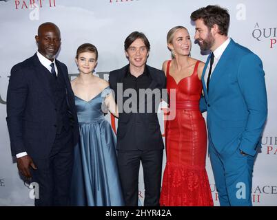 Djimon Hounsou, Millicent Simmonds, Cillian Murphy, Emily Blunt nehmen ...