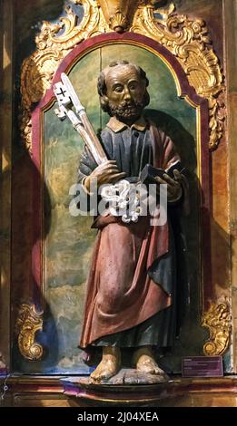 Retablo Rococo de la antigua capilla de San Ignacio de Loyola con la ...