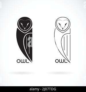 Eule Vogel Symbol, Farbe, Linie, Kontur Vektor-Zeichen, lineare Stil ...