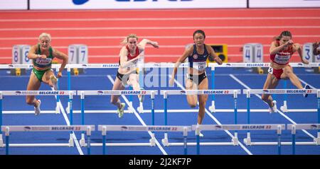 Sarah Lavin, Mathilde Heltbech und Lai Yiu Lui treten am zweiten Tag ...