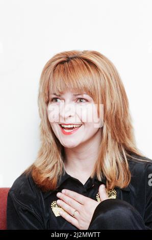 Toyah Willcox, Sängerin und Schauspielerin, im Bild außerhalb der ...