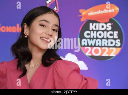 Imogen Cohen kommt bei den Nickelodeon Kid's Choice Awards 2022 an, die ...