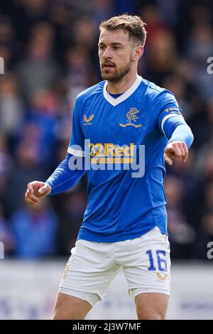 Aaron Ramsey von den Rangers in Aktion während des UEFA Europa League ...
