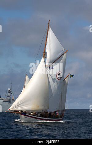 Die schwedische Ketschketsche Adistan Finne beim Start des 2011 ...