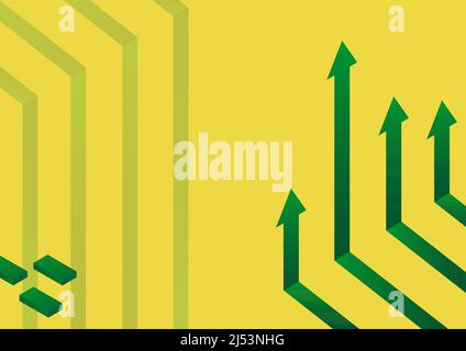 Das Nach Oben Zeigende Arrow-System Symbolisiert Den Erfolgreichen ...