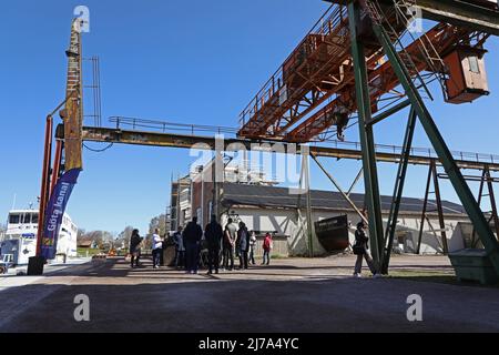 Am Dienstag wurde die Jubiläumssaison auf dem Göta Kanal in Old Motala ...