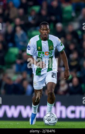 ROTTERDAM - (l-r) Neraysho Kasanwirjo vom FC Groningen, Kenzo Goudmijn ...