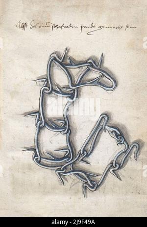 Mittelalterliche Darstellung von Kaltrop. Die Werkzeuge von Martin ...