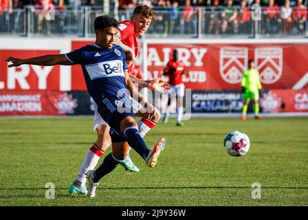 25. Mai 2022, Calgary, ab, KANADA: Der Mittelfeldspieler Ryan Raposo ...
