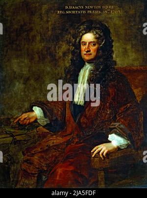 . Русский: Portrait von Isaac Newton (1717) - Charles Jervas. 1717 ...