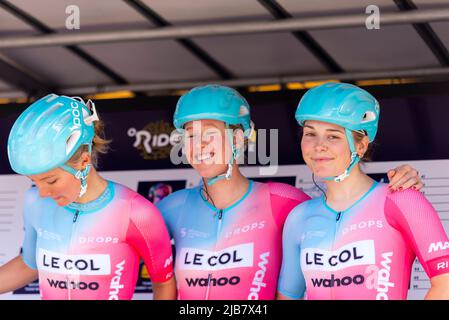 Marjolein van 't geloof, April Tacey-Radfahrer des Teams Le Col Wahoo ...
