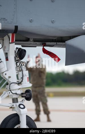 124. Fighter Wing Crew Chefs bereiten sich auf den Start Von A-10 ...