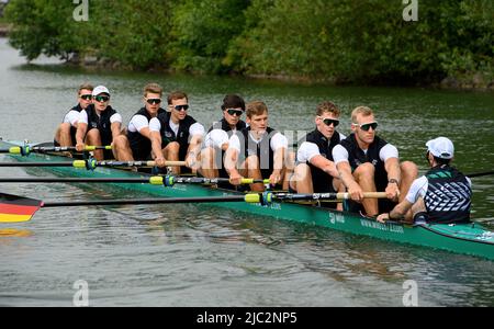 Tom TEWES Rudern, Präsentation Deutschland achter, am 9.. Juni 2022 in ...