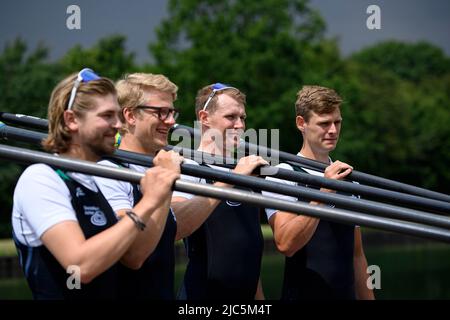 Coxless Four left to right Theis HAGEMEISTER, Malte GROSSMANN, Max JOHN ...