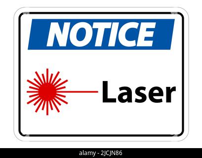 Hinweis Laser Symbol Zeichen Symbol Zeichen Isolate auf transparentem ...