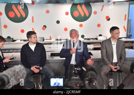 Moskau. Der Besitzer des neuen Netzes der Fast-Food-Restaurants "lecker ...