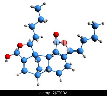 Chemische Summenformel Hormon Testosteron. Infografiken Abbildung. Mann ...
