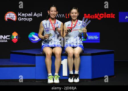 Die Japaner Nami Matsuyama und Chiharu Shida kämpfen am vierten Tag der ...