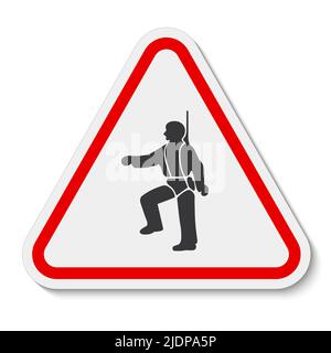 PSA-Symbol.Sicherheitskabelbaum muss getragen werden Symbole Zeichen ...