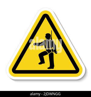 PSA-Symbol.Sicherheitskabelbaum muss getragen werden Symbole Zeichen ...