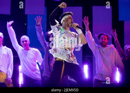 Moskau, Russland. 25.. Juni 2022. Die russische Sängerin Valentina ...