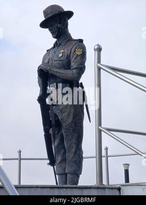 Darjeling, WB / Indien - Juni 23 2022, Batasia Loop ist Kriegsdenkmal ...