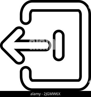 Das Symbol verlassen. Abmelden und Ausgabe logo, Illustration, Vektor ...