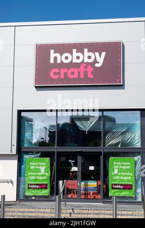 Der neue Hobbycraft-Store wird im August 2022 in Southend on Sea, Essex ...