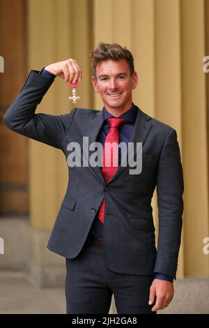 Olympic Team GB Seemann Dylan Fletcher-Scott, nachdem er ein MBE für ...