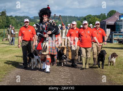 The Four Nations International Gun Dog Competition, Prozession auf der ...