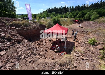Tambach Dietharz, Deutschland. 02. August 2022. An der Fossilienstätte ...