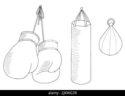 Doodle Sport Ausrüstung Hand zeichnen Vektor-illustration Stock ...