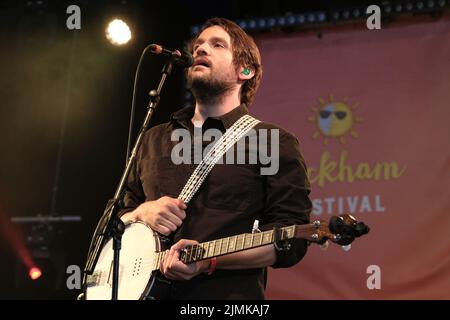 Andy Yates, Gründungsmitglied, Banjo-Spieler und Bariton-Sänger im ...