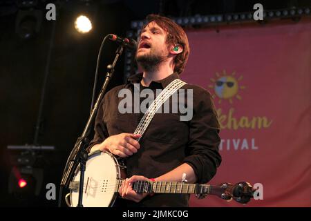 Andy Yates, Gründungsmitglied, Banjo-Spieler und Bariton-Sänger im ...