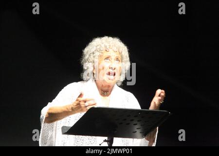 Napoli, Italien. 07. August 2022. ISA Danieli, Schauspielerin auf der ...