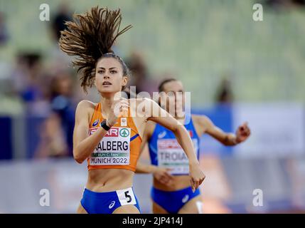 MÜNCHEN - Eveline Saalberg in der 400 Meter langen Leichtathletik ...