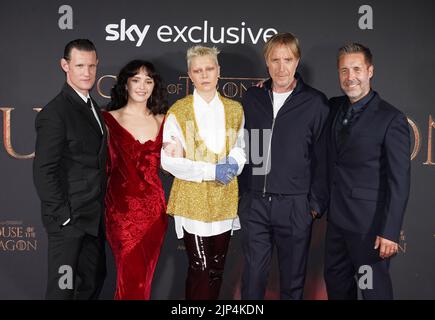 (Von links nach rechts) Matt Smith, Olivia Cooke, Emma D'Arcy, Rhys Ifans und Paddy Considine ...